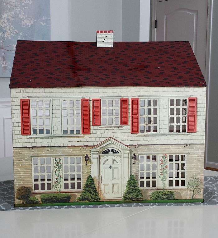 Spanish Colonial Furniture Dollhouse Marx Tin Litho Metal Two Story